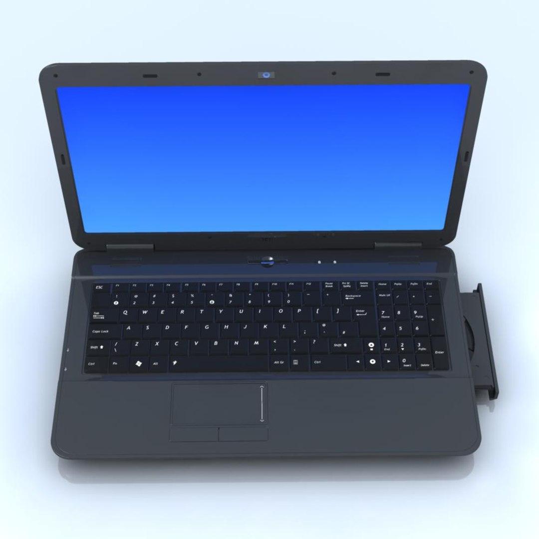 notebook acer emachines laptop 3d model