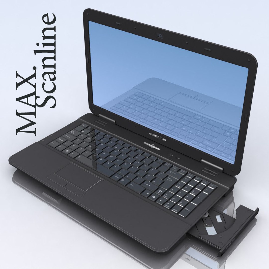 notebook acer emachines laptop 3d model