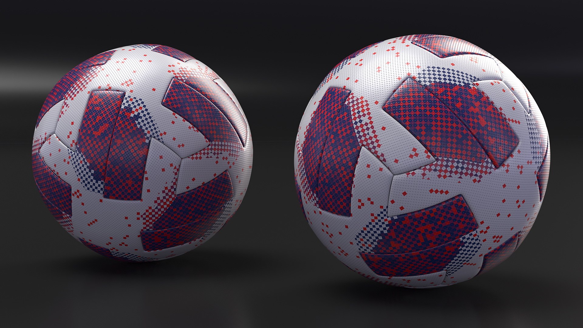 Digital Pixel Pattern Soccer Ball 3D - TurboSquid 2054519
