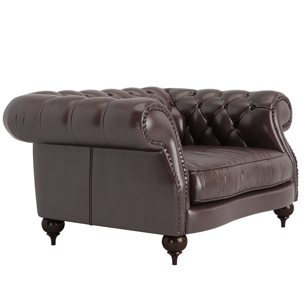 3d Model Baxter Diana Chester Armchair