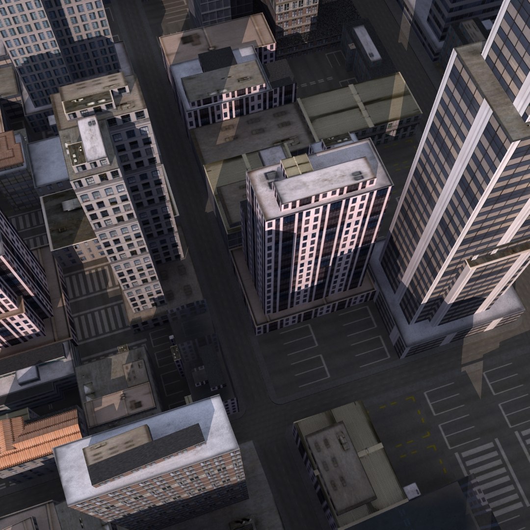 Large Cityscape 3d Model