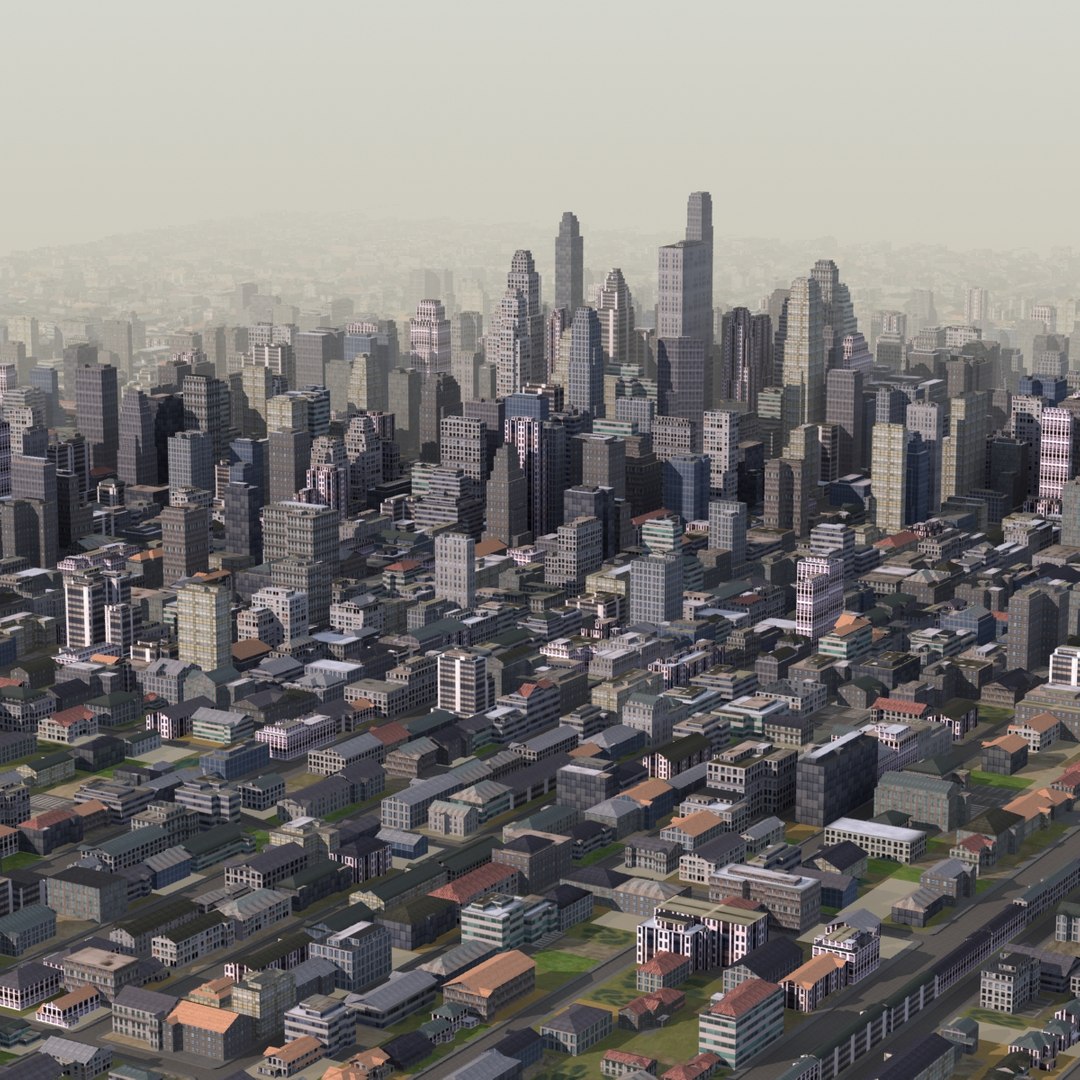 Large Cityscape 3d Model