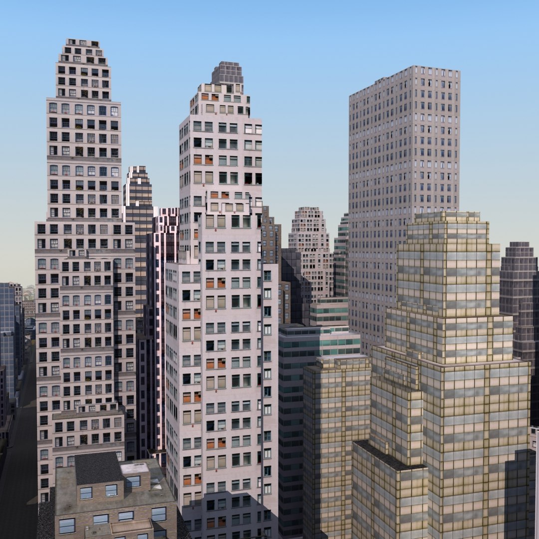 Large Cityscape 3d Model