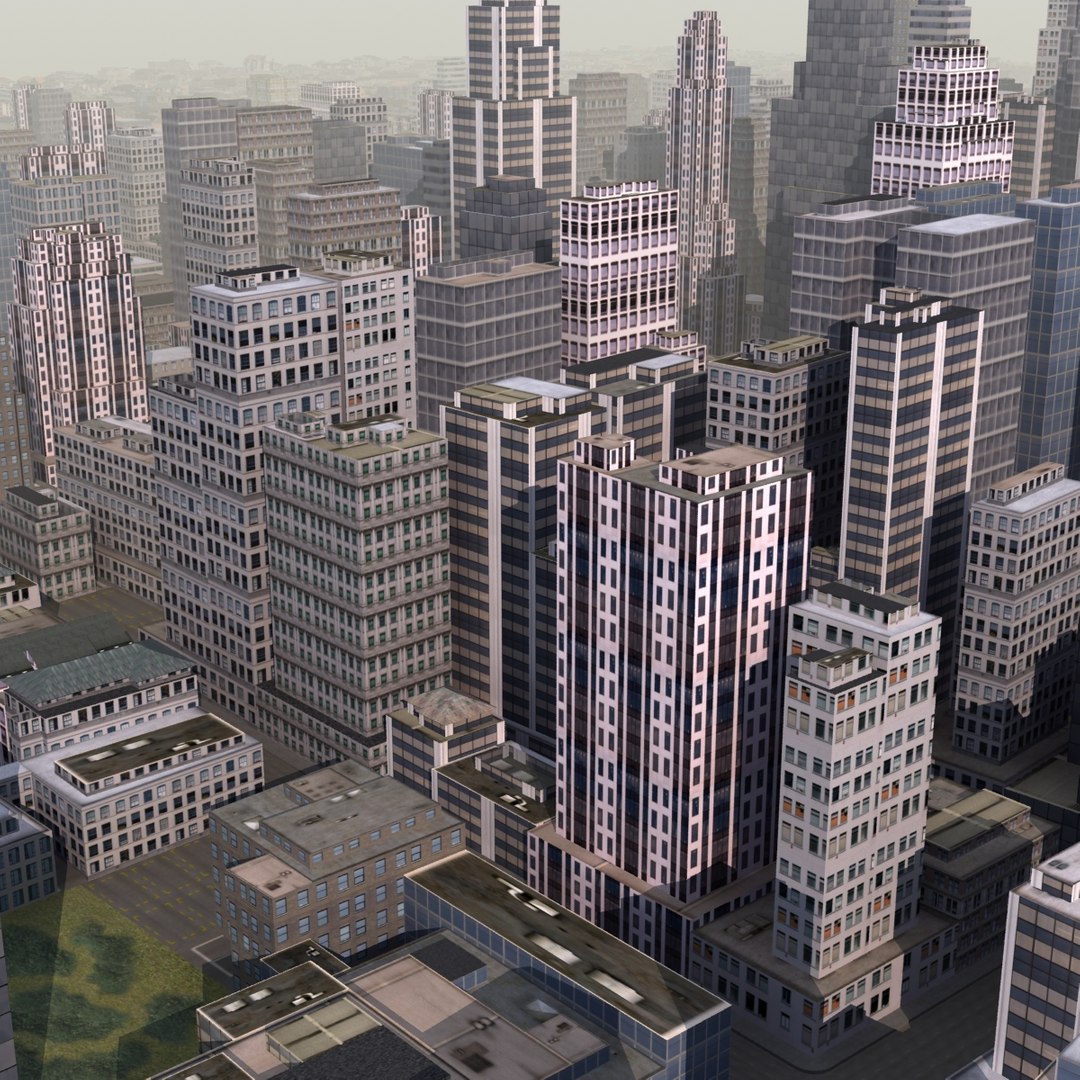 Large Cityscape 3d Model