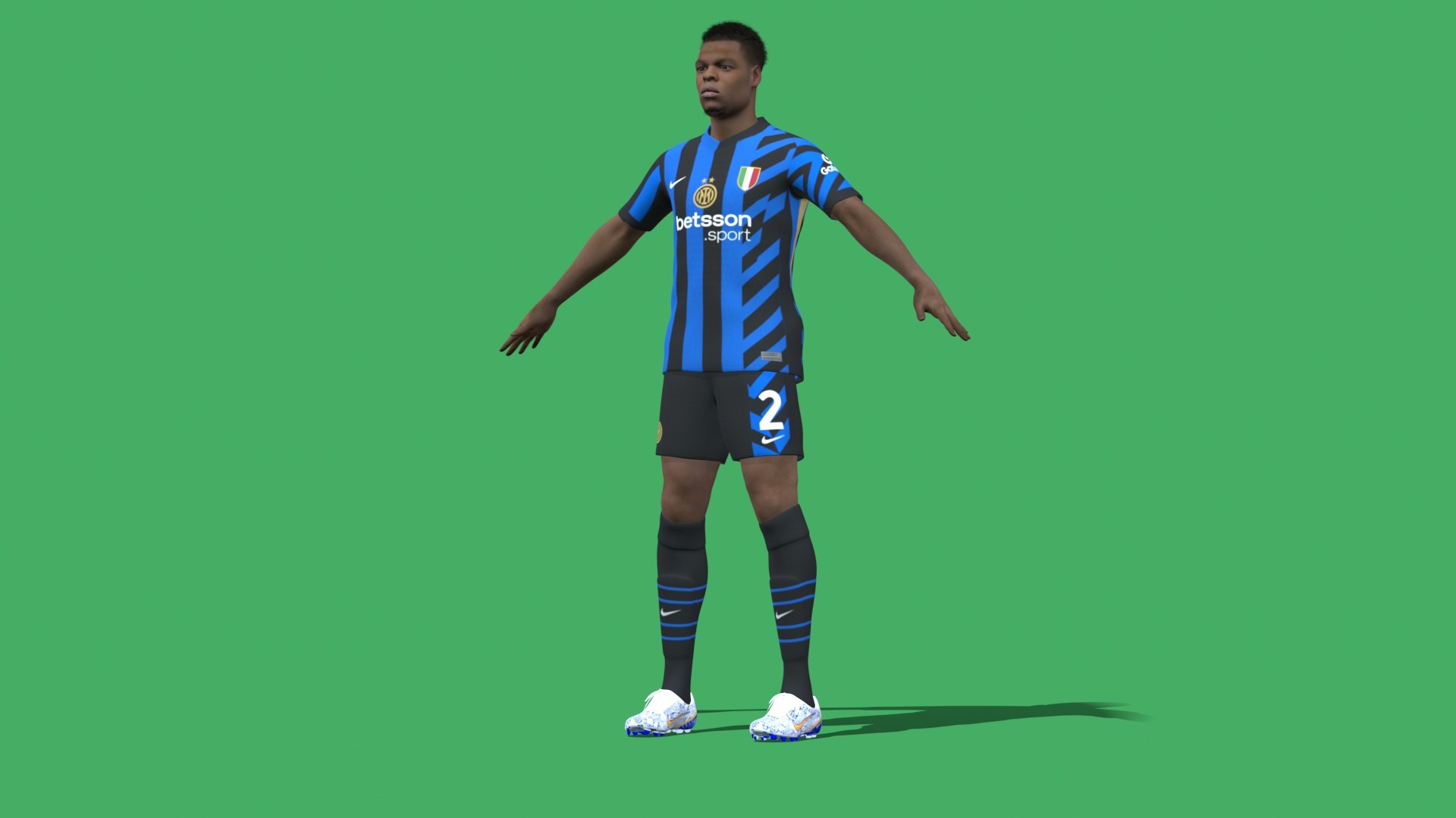 3D 3D Rigged Denzel Dumfries Inter Milan 2025 Model - TurboSquid 2368763