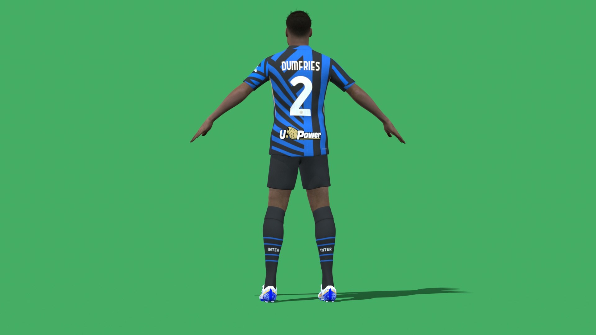 3D 3D Rigged Denzel Dumfries Inter Milan 2025 Model - TurboSquid 2368763