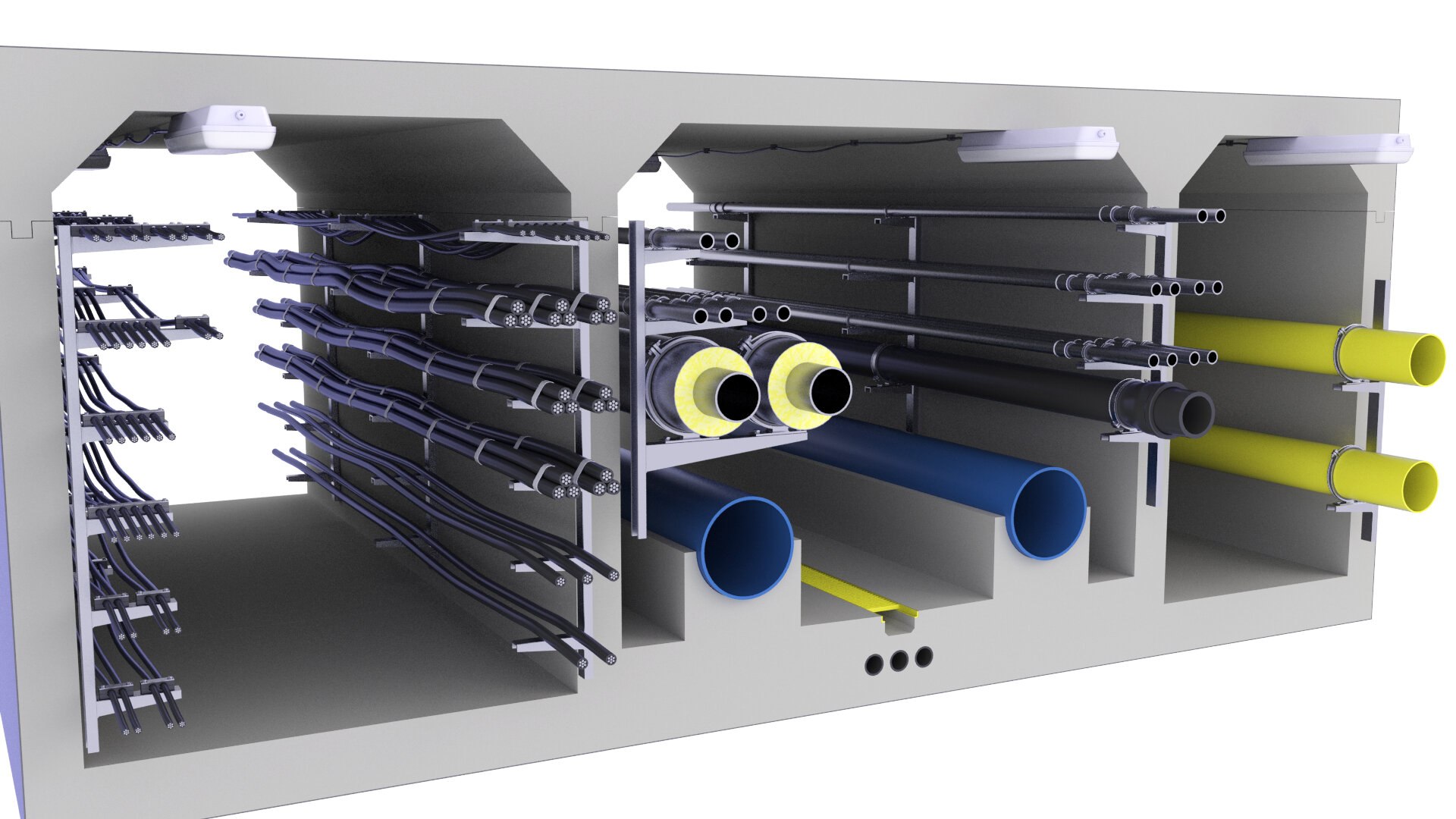 3D Underground Utility Tunnel 30 - TurboSquid 1804151