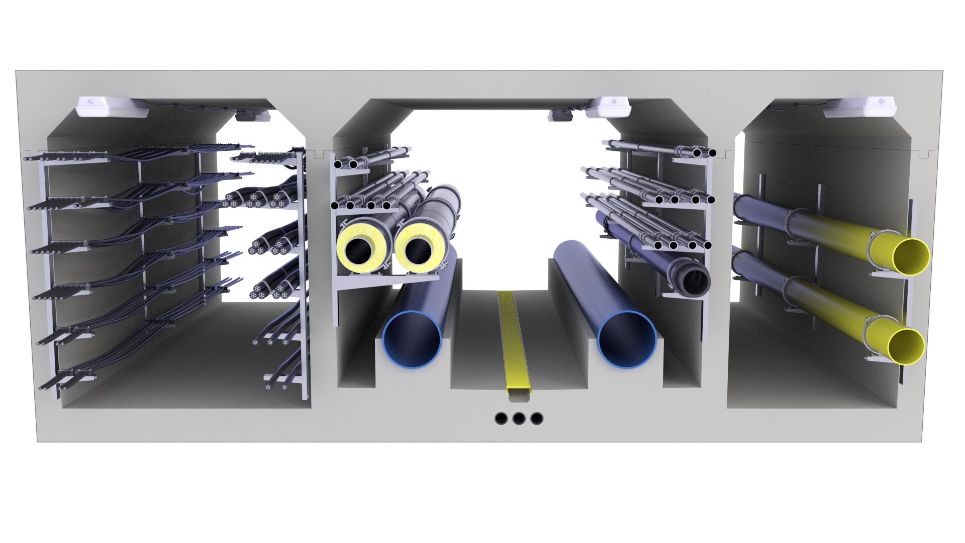3D Underground Utility Tunnel 30 - TurboSquid 1804151