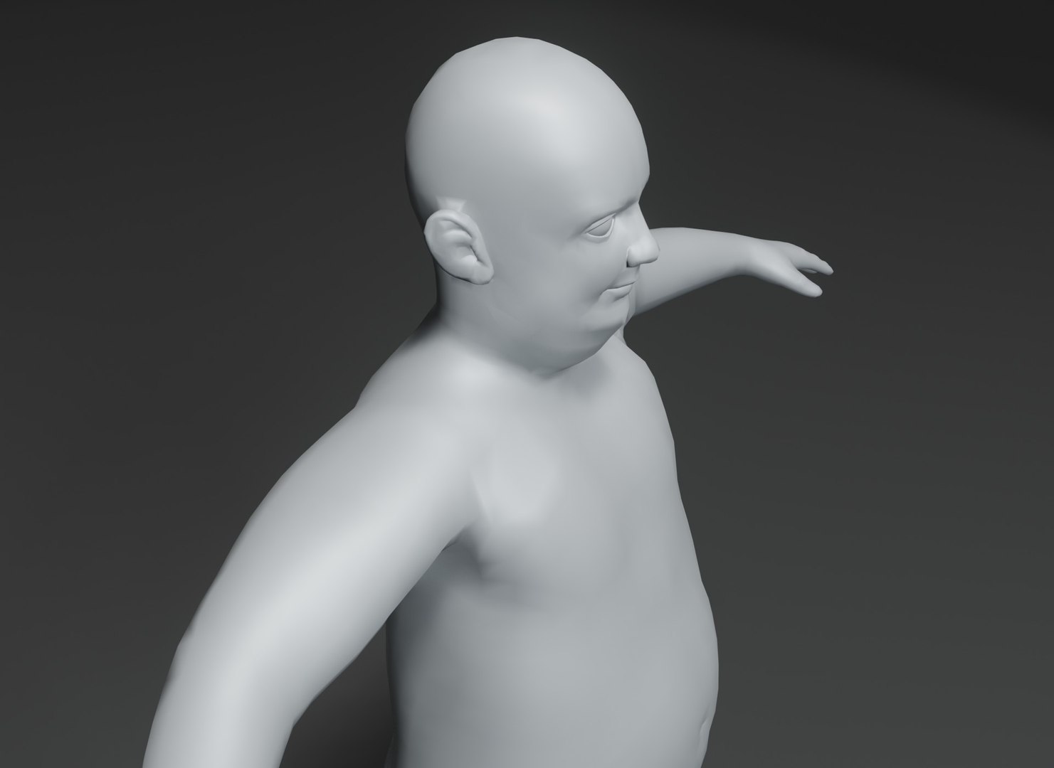 3D Fat Boy Kid Body Base Mesh 3D Model 10k Polygons - TurboSquid 1766484