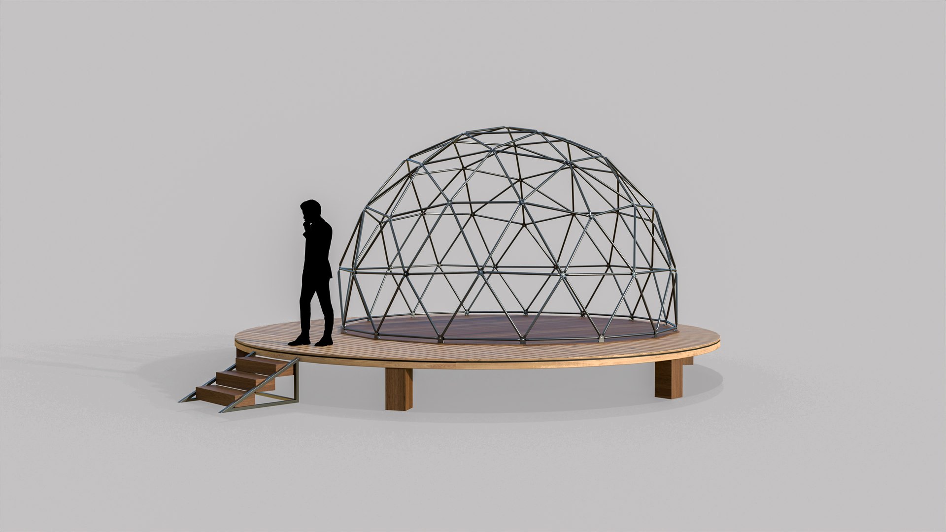 Geodesic Dome V4 3D - TurboSquid 2257843