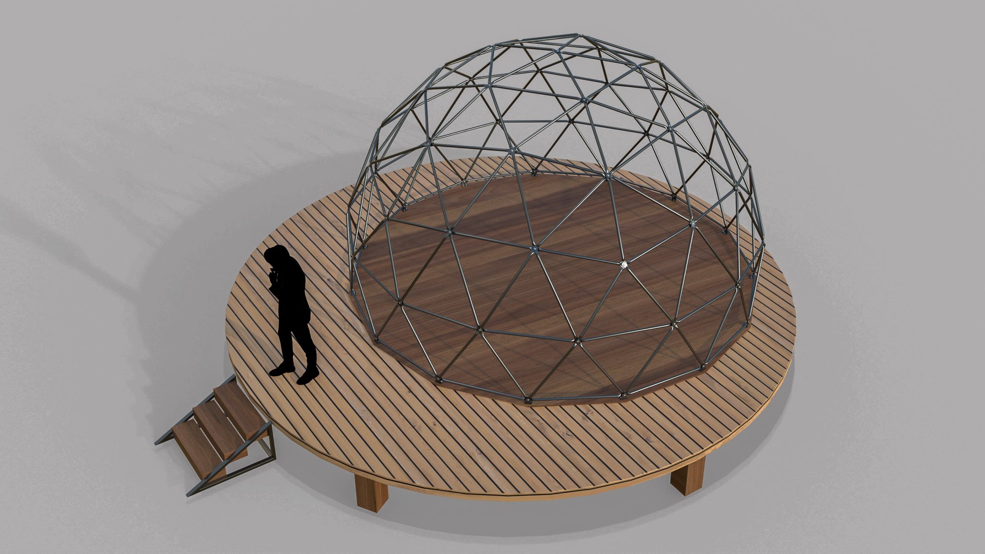 Geodesic Dome V4 3D - TurboSquid 2257843
