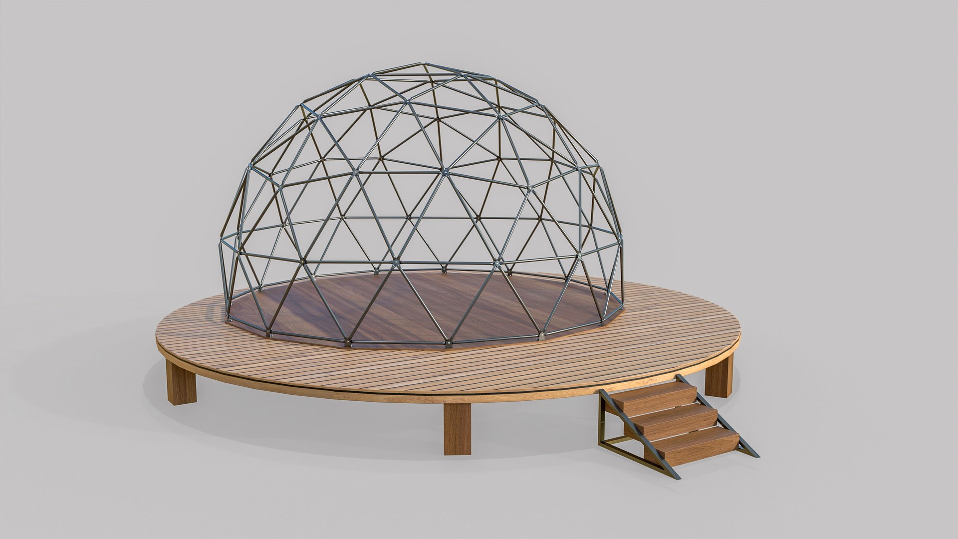 Geodesic Dome V4 3D - TurboSquid 2257843