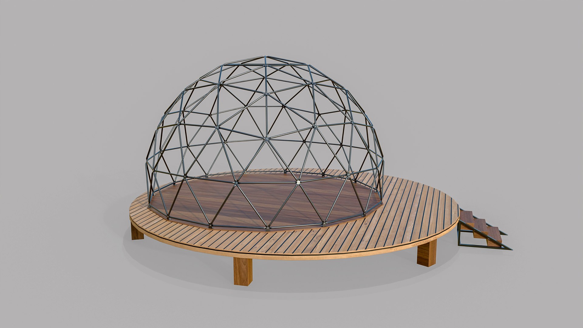 Geodesic Dome V4 3D - TurboSquid 2257843