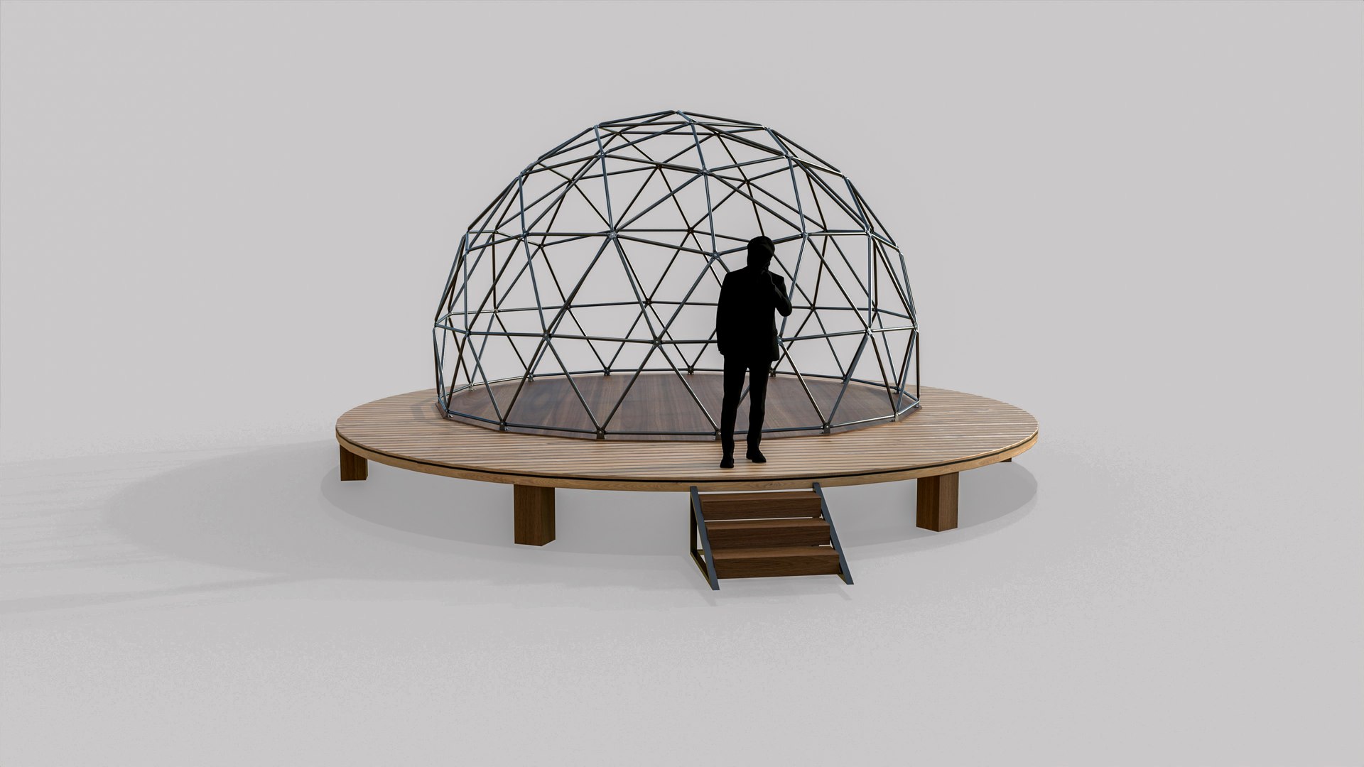 Geodesic Dome V4 3D - TurboSquid 2257843