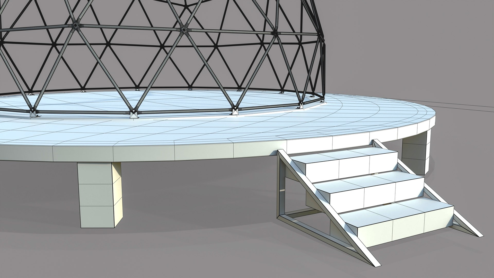 Geodesic Dome V4 3D - TurboSquid 2257843