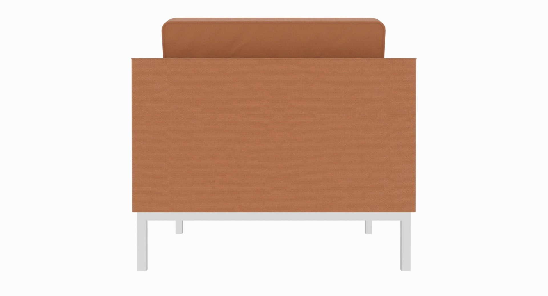 Knoll Florence Orange Fabric Seating Set Model - TurboSquid 2003637