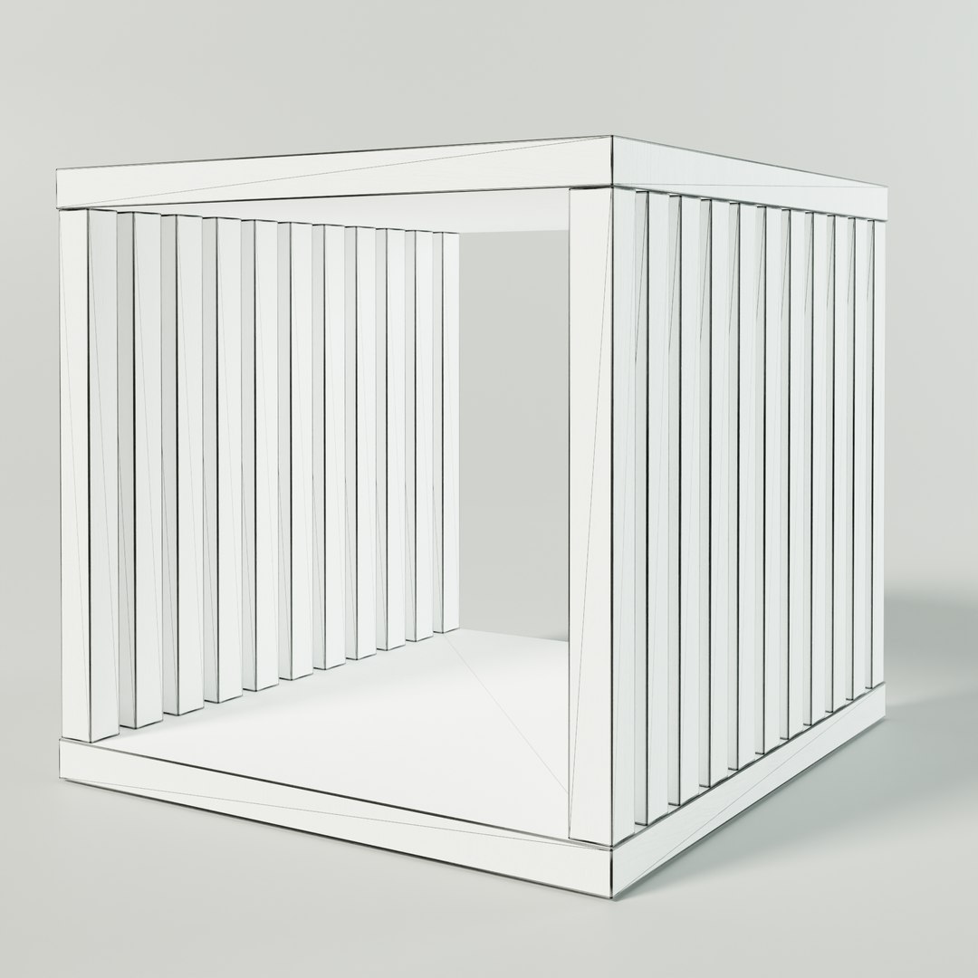 Realistic coffee table in a minimalistic wood design 3D model ...