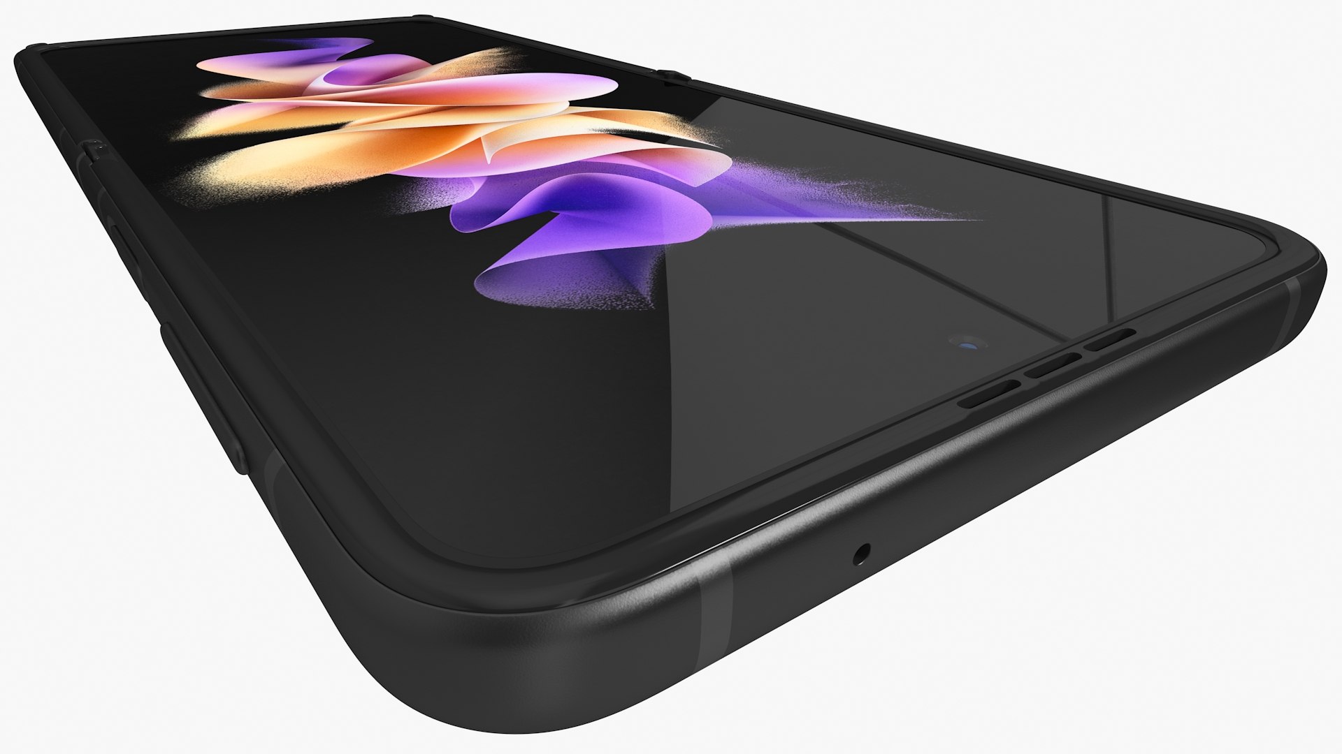 Samsung Galaxy Z Flip 3 Gray Animated 3D model - TurboSquid 1772568