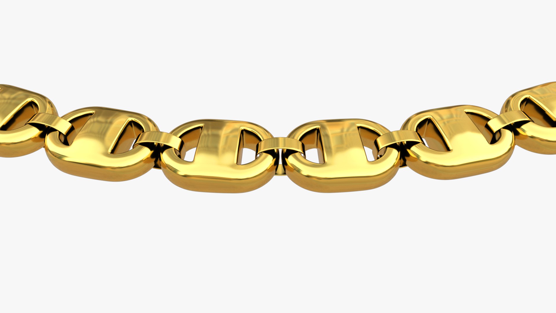 Gold Chain Necklace 3D Model - TurboSquid 1978385