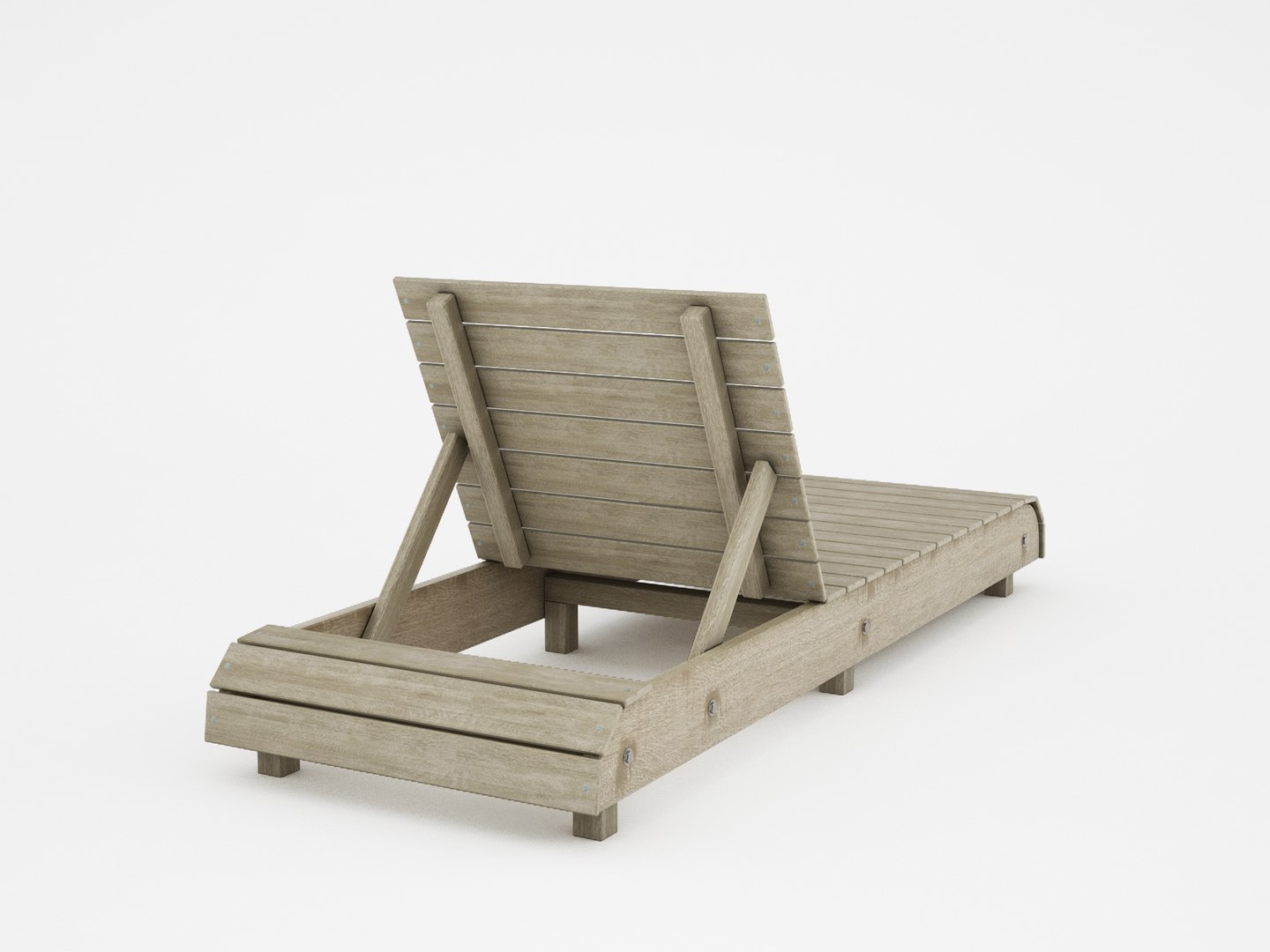 3d model sunbed sun bed