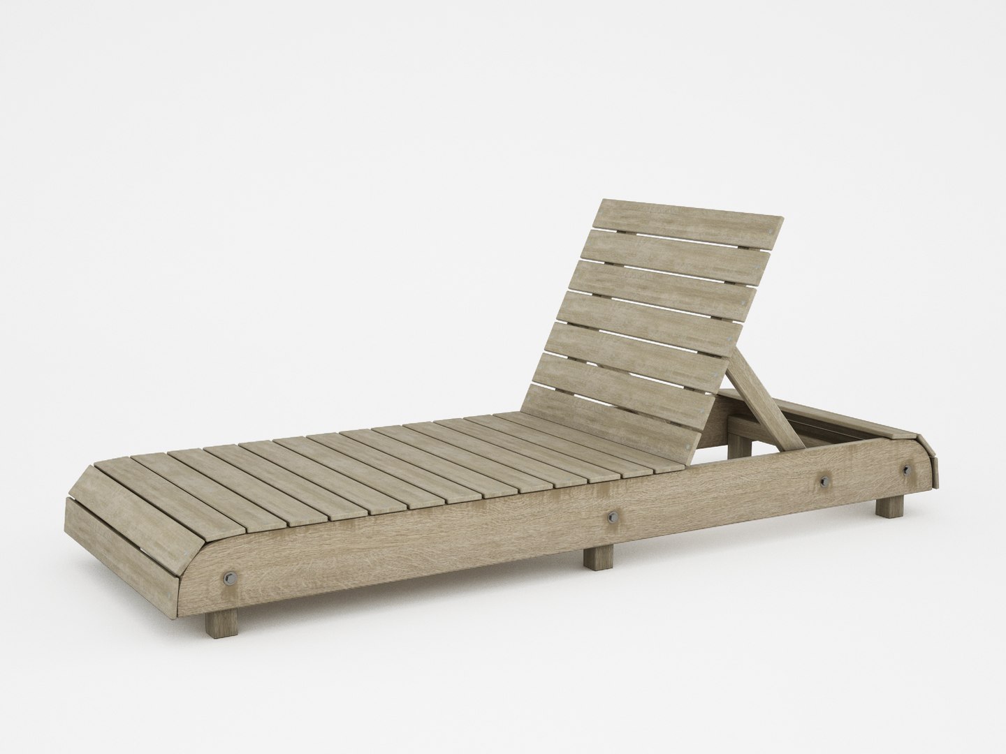 3d model sunbed sun bed