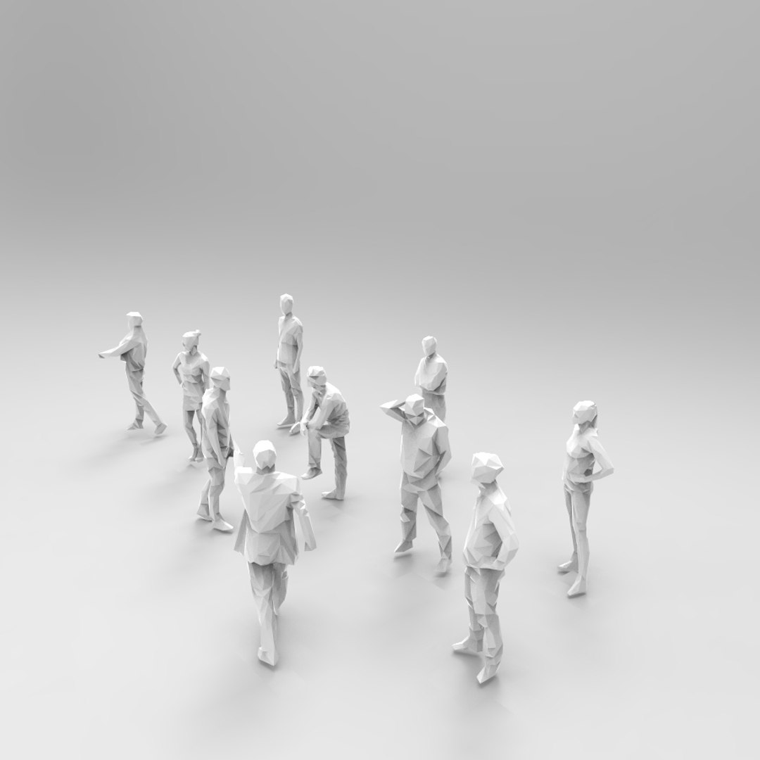 3D Group 10 People - TurboSquid 1258878