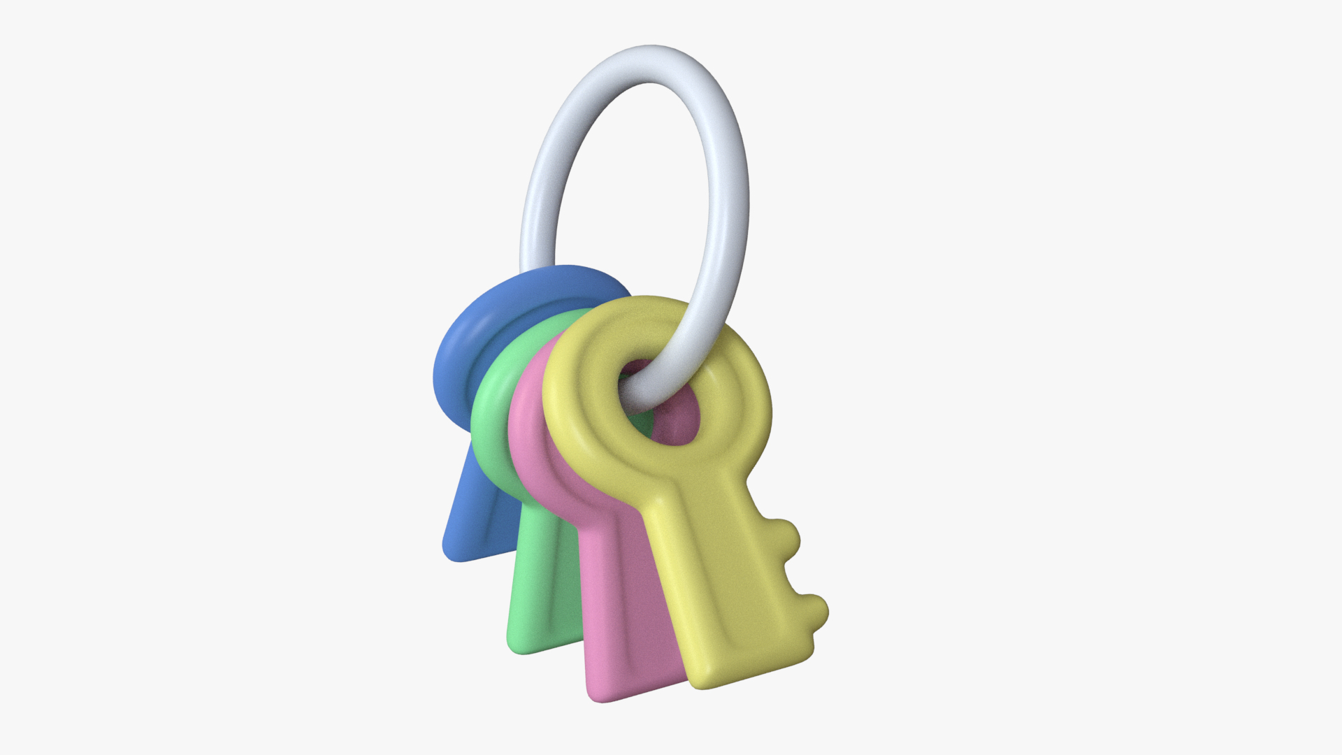 Baby Toy Keys 3D Model - TurboSquid 1837607