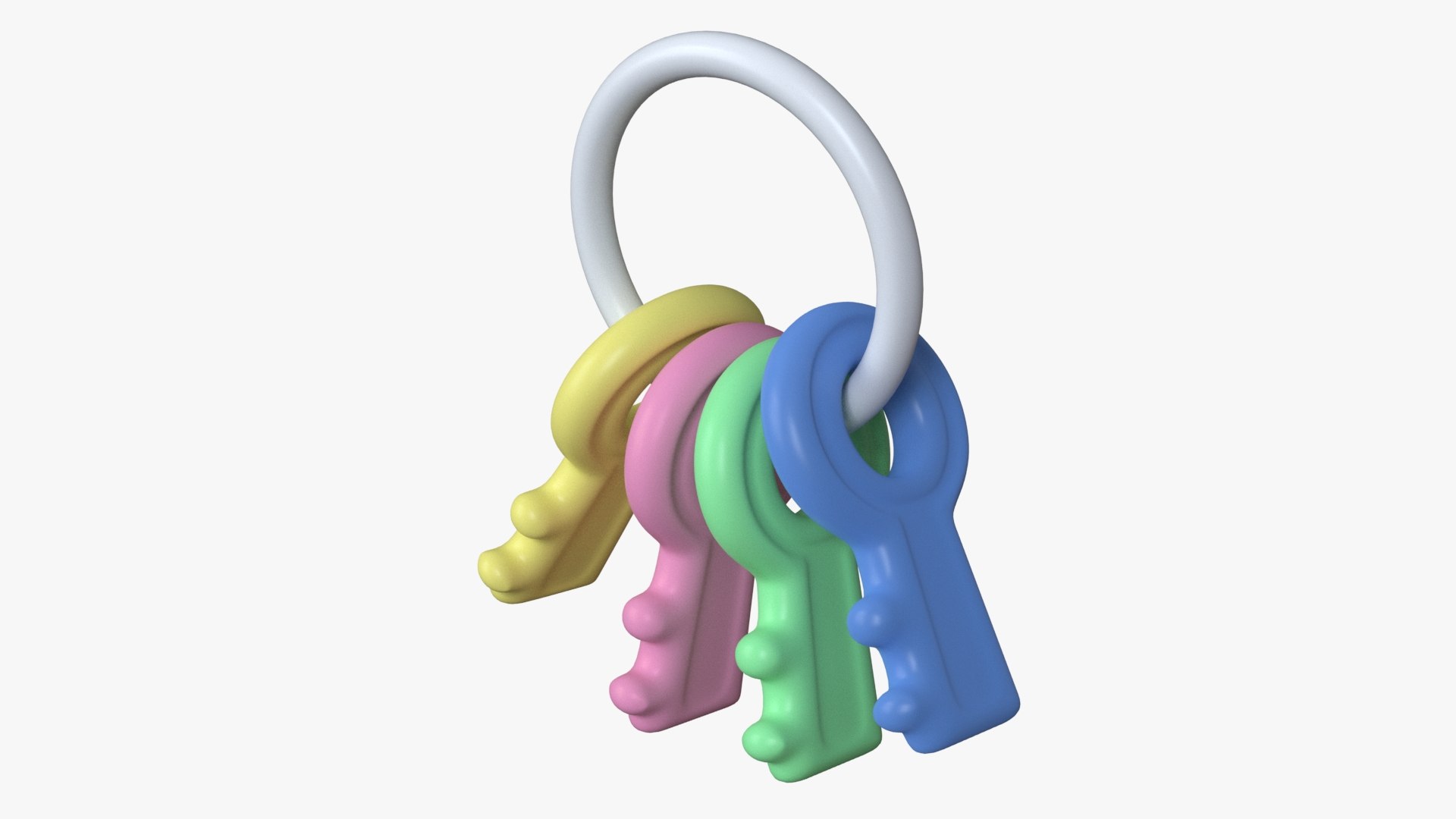 Baby Toy Keys 3D Model - TurboSquid 1837607