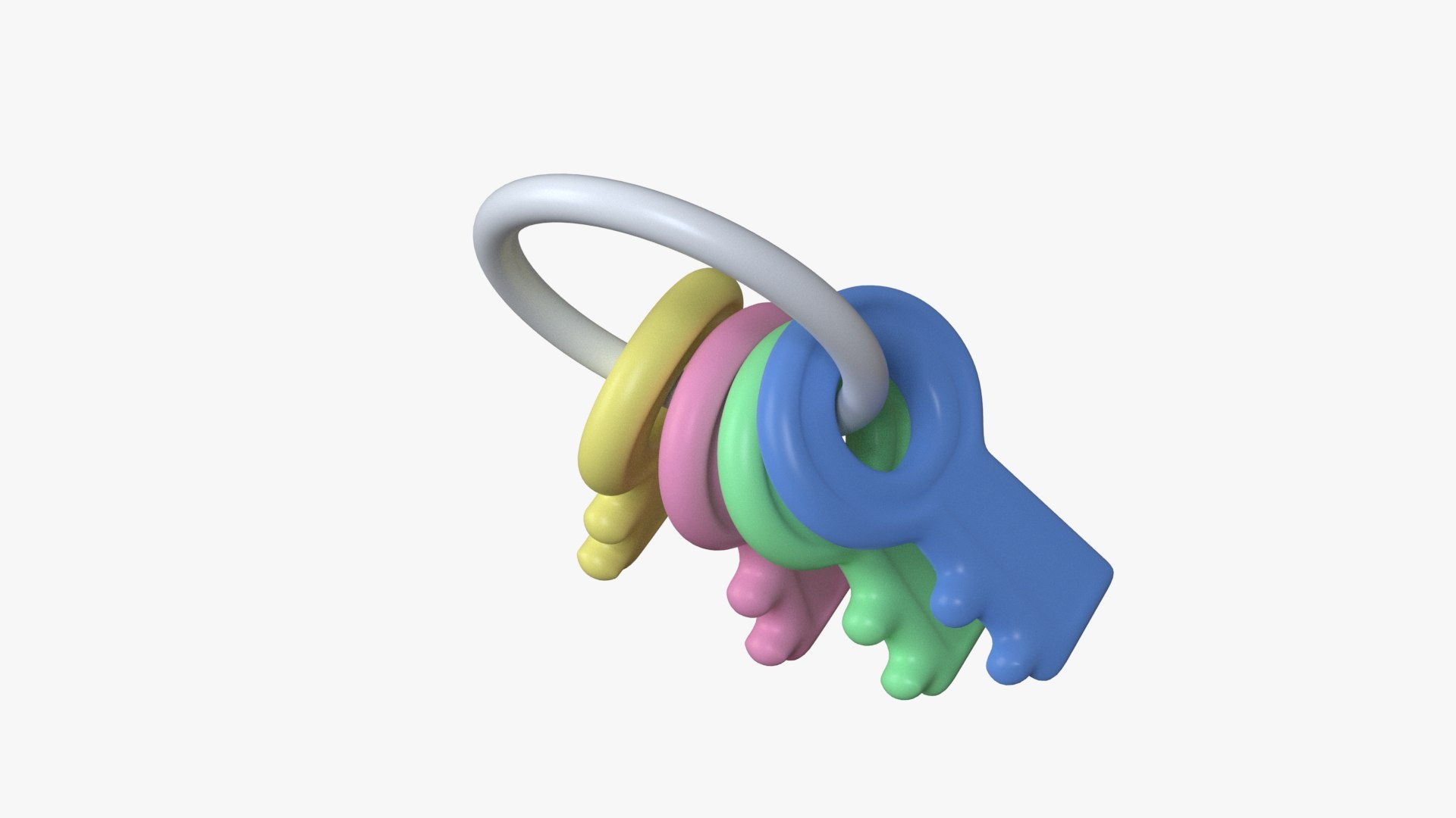 Baby Toy Keys 3D Model - TurboSquid 1837607