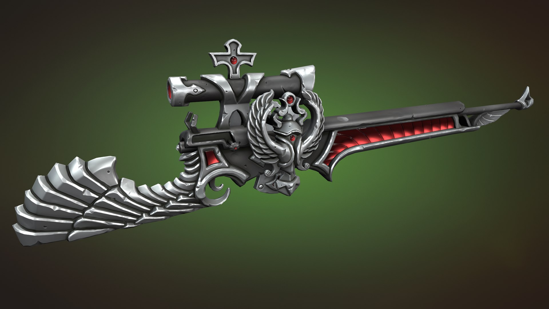 Scarab Rifle 3D - TurboSquid 2154722