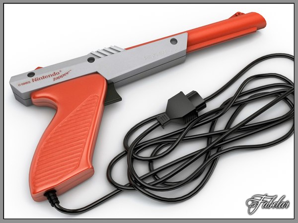 nintendo nes zapper 3d model