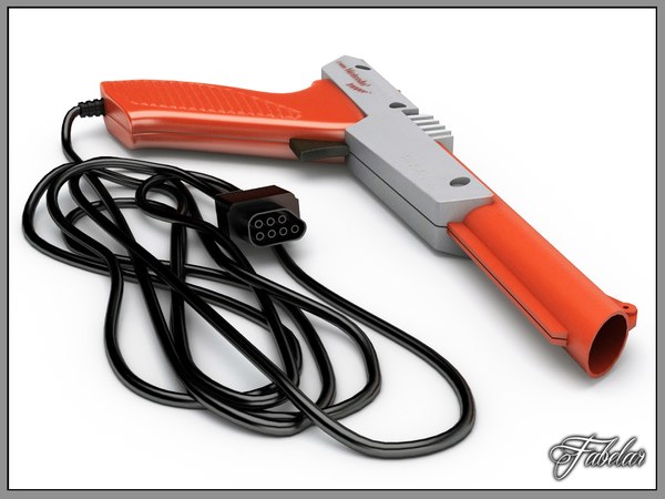 nintendo nes zapper 3d model