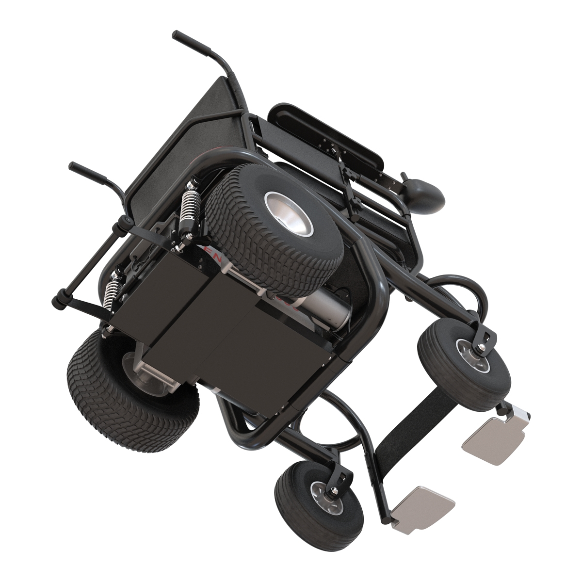 3d model powered wheelchair