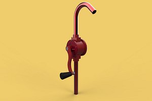 Low Poly Hand Pump 3D Models With Enhanced License Tiers For Download ...