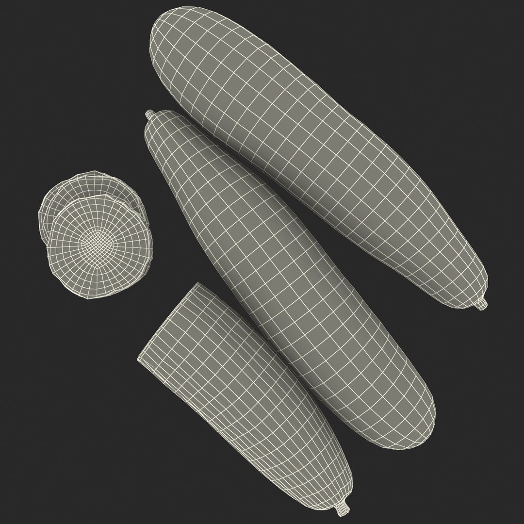 3d model cucumber 3