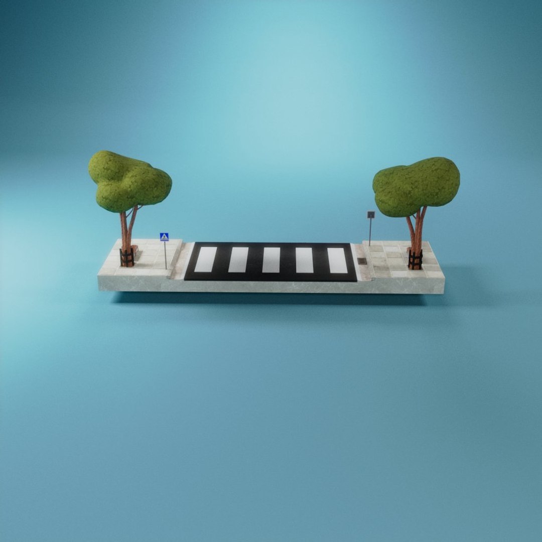 Free 3D Cartoonroad - TurboSquid 2100881