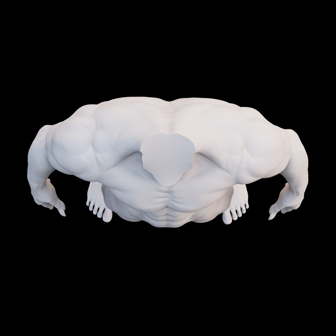 Human Muscular Body 3D - TurboSquid 1937242