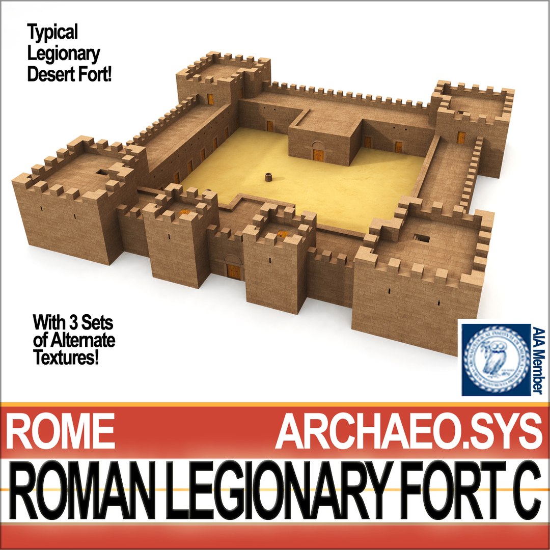 3d Model Roman Legionary Fort C