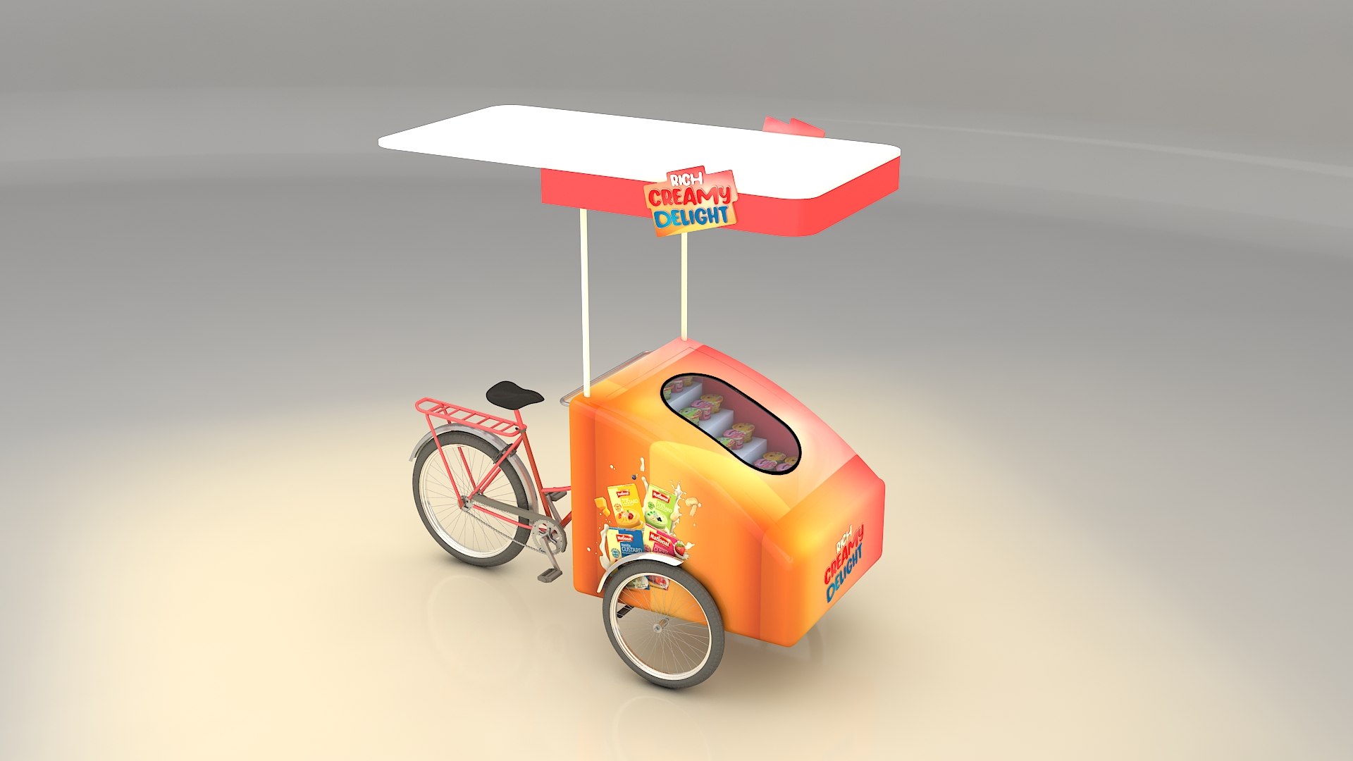 Custard Cart 3D Model 3D - TurboSquid 1993702