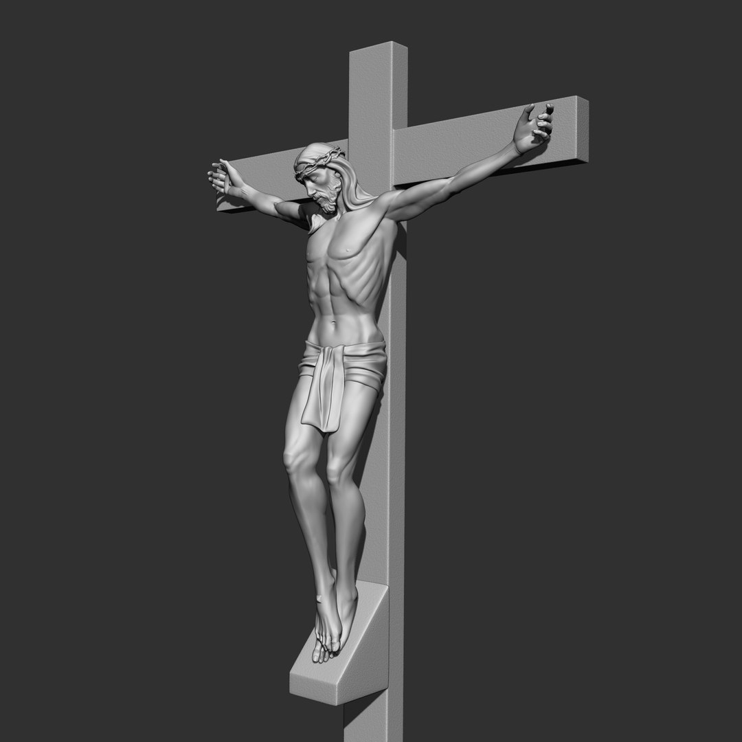 Christ Crucifixion Jesus Statue 3D Model - TurboSquid 1639074