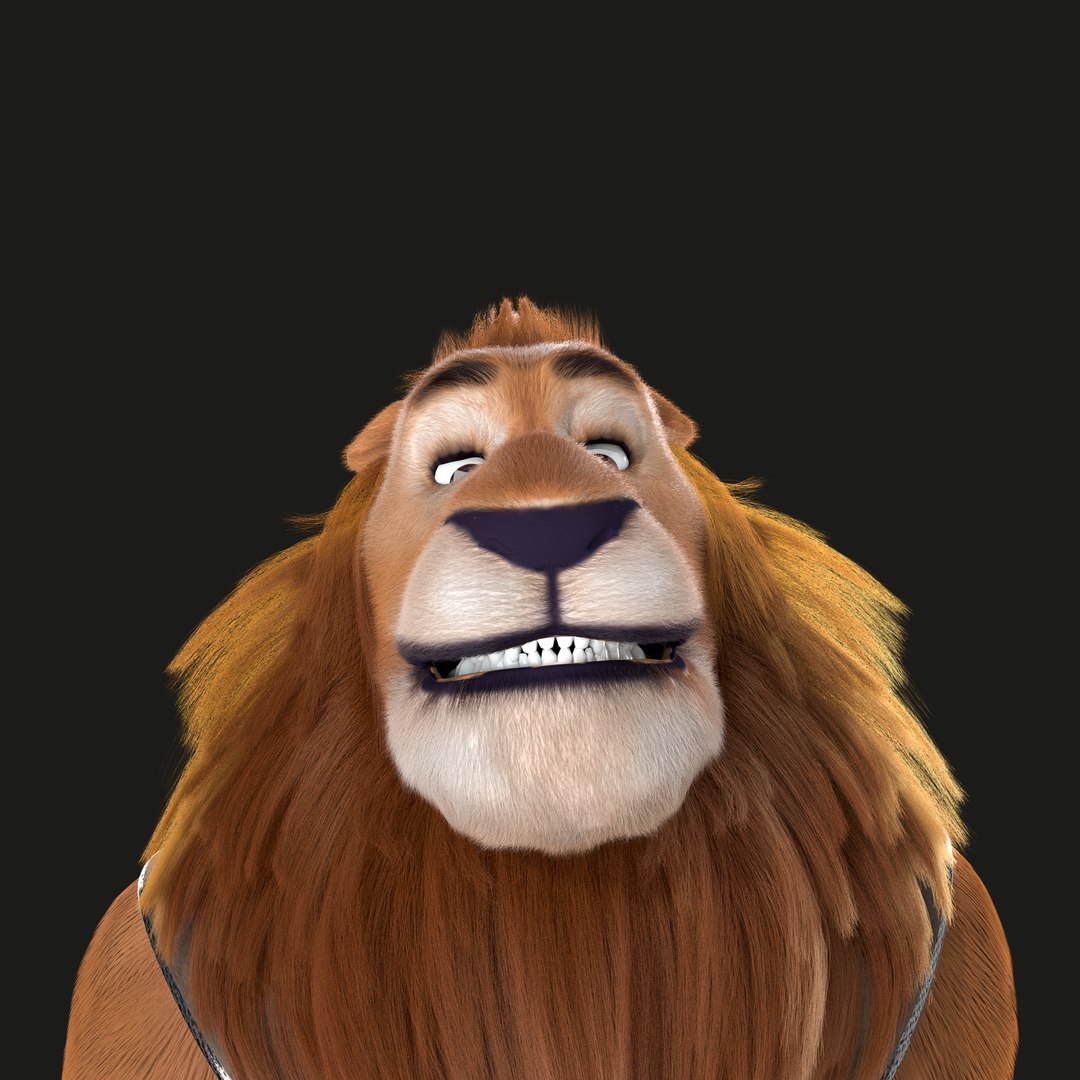 Cartoon Lion Rigged 3D model - TurboSquid 2009270