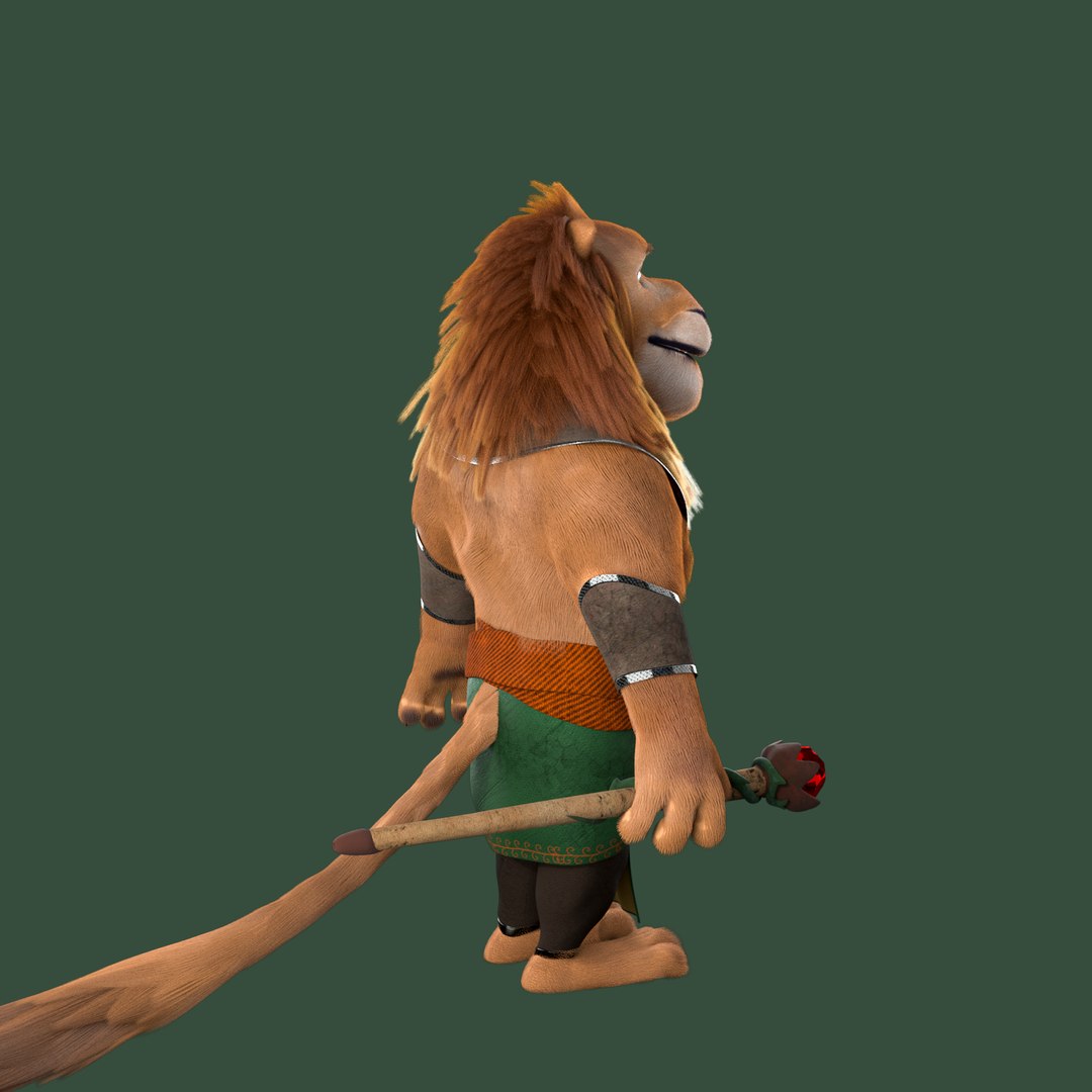 Cartoon Lion Rigged 3D model - TurboSquid 2009270