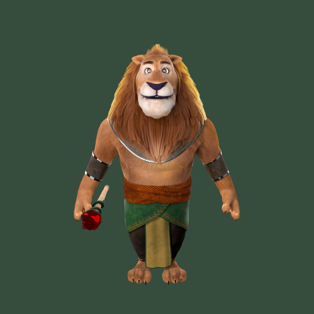 Cartoon Lion Rigged 3D model - TurboSquid 2009270