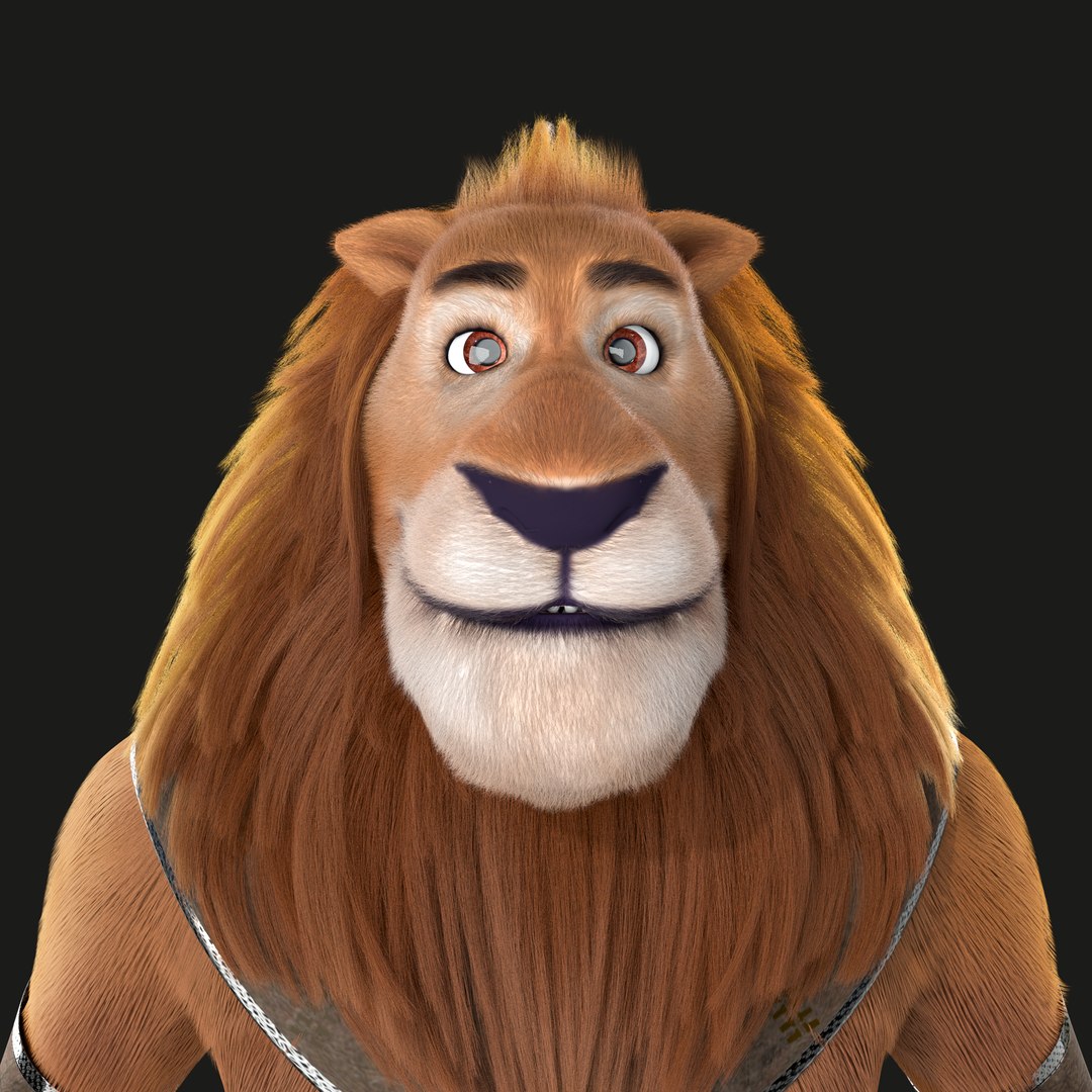 Cartoon Lion Rigged 3D model - TurboSquid 2009270