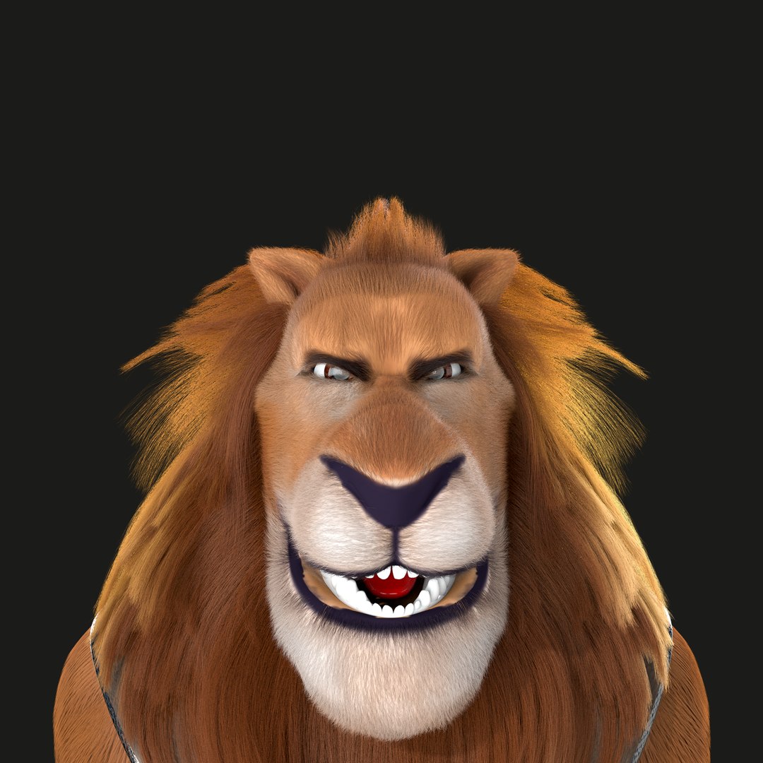 Cartoon Lion Rigged 3D model - TurboSquid 2009270