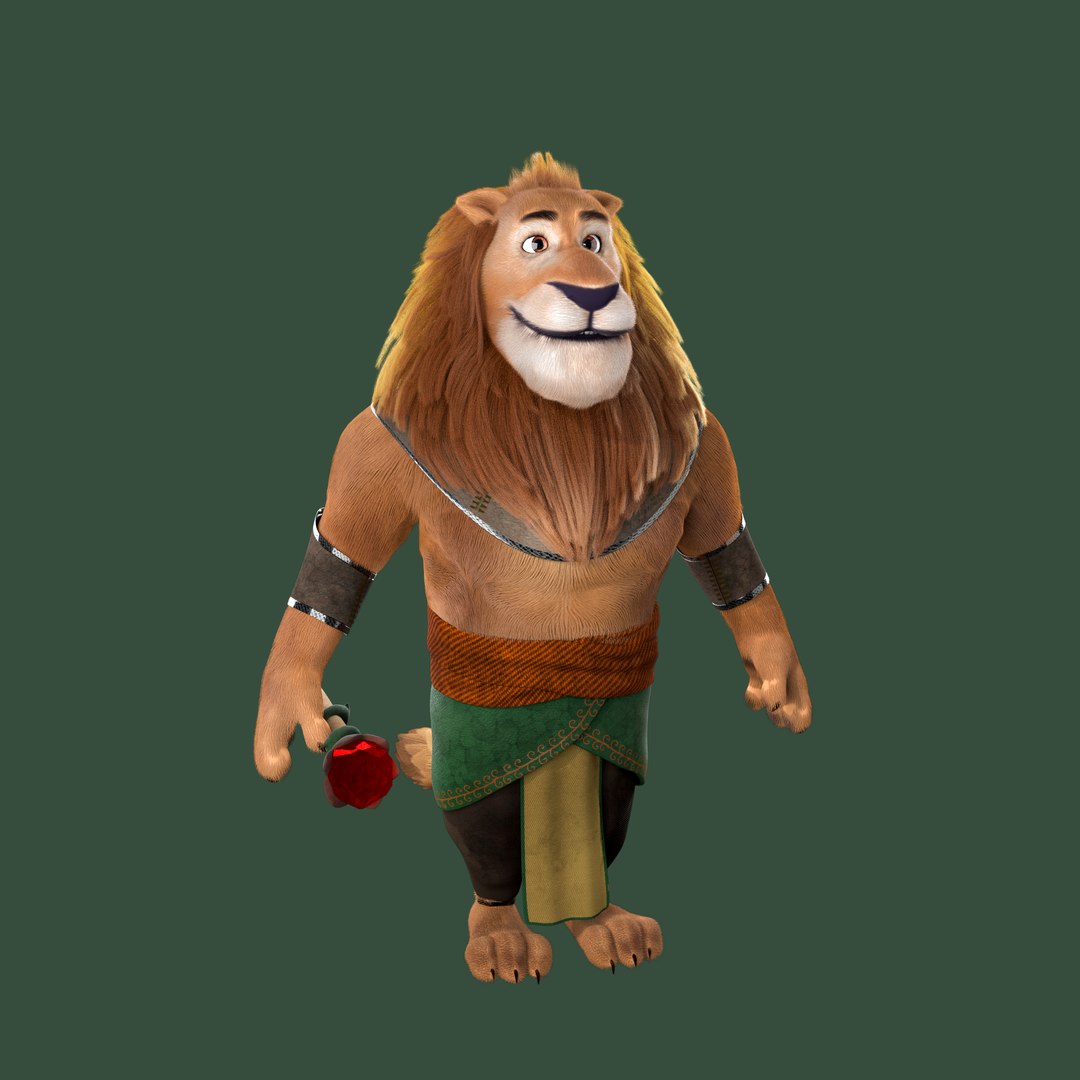 Cartoon Lion Rigged 3D model - TurboSquid 2009270