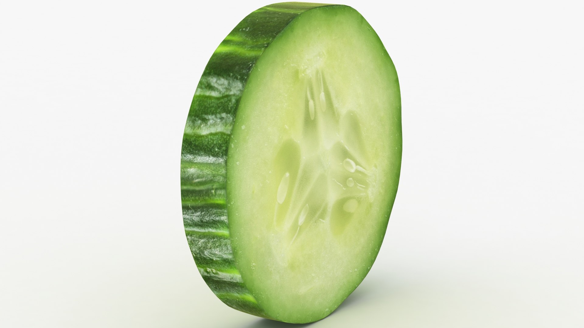 3D Realistic Cucumber Slice Model - TurboSquid 1520471