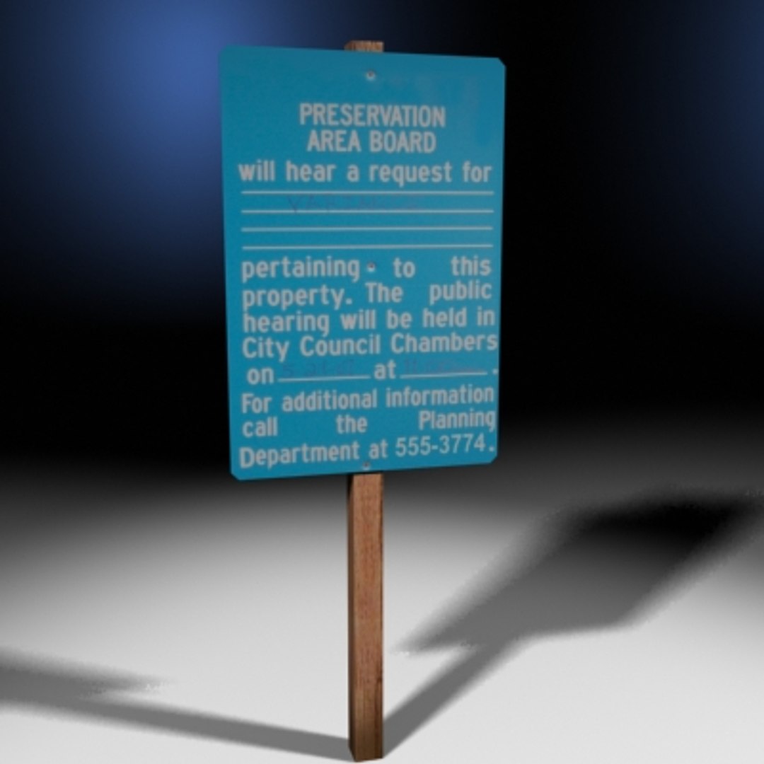 3d blue variance sign