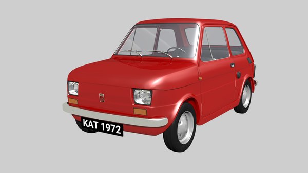 modelo 3d Fiat polaco 126p - TurboSquid 2178967