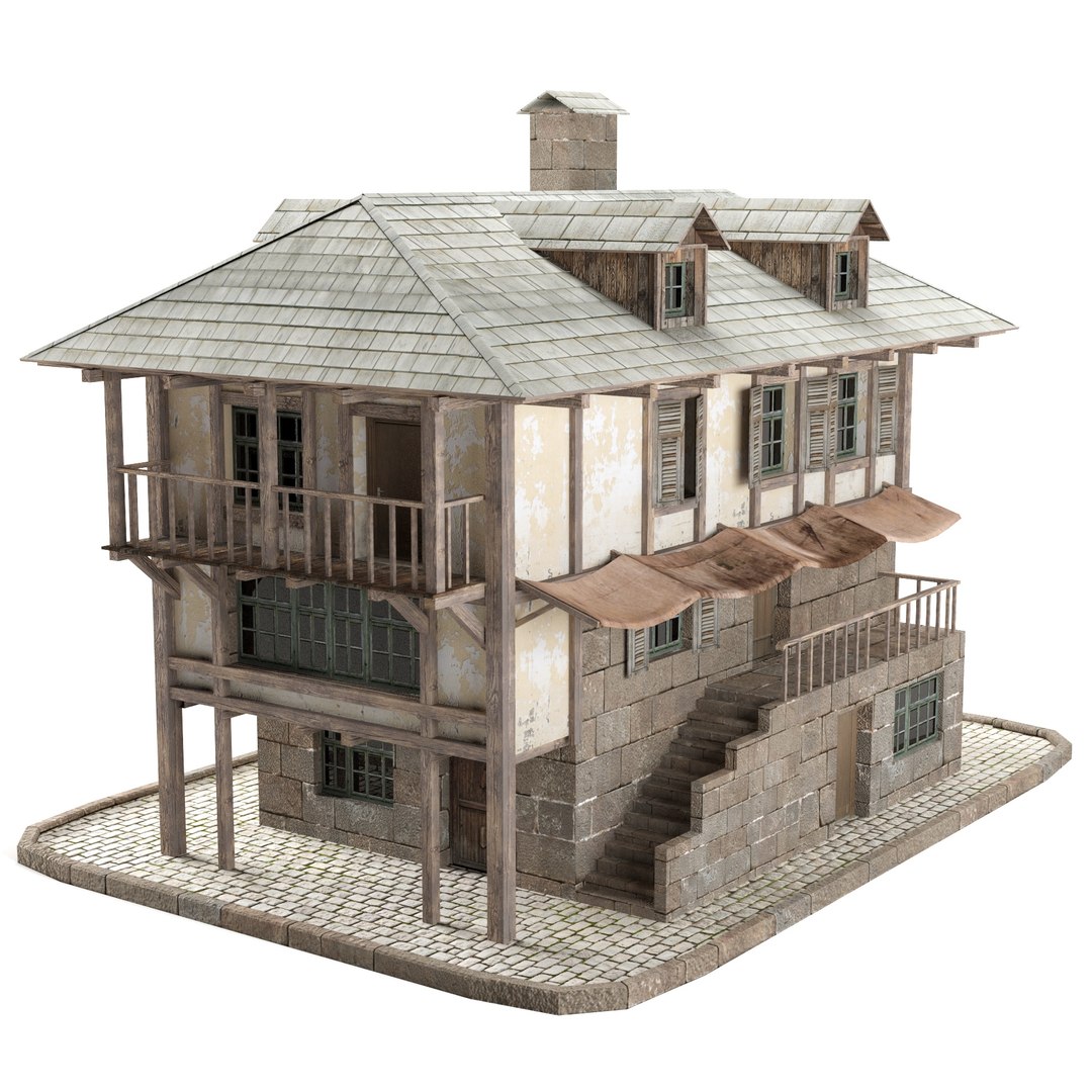 3D Medieval Town City Buildings Model - TurboSquid 1676560